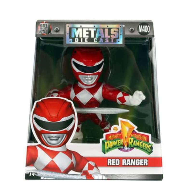 Promo Action Figure Power Rangers Jada Metal Figure Red Ranger M400 ...