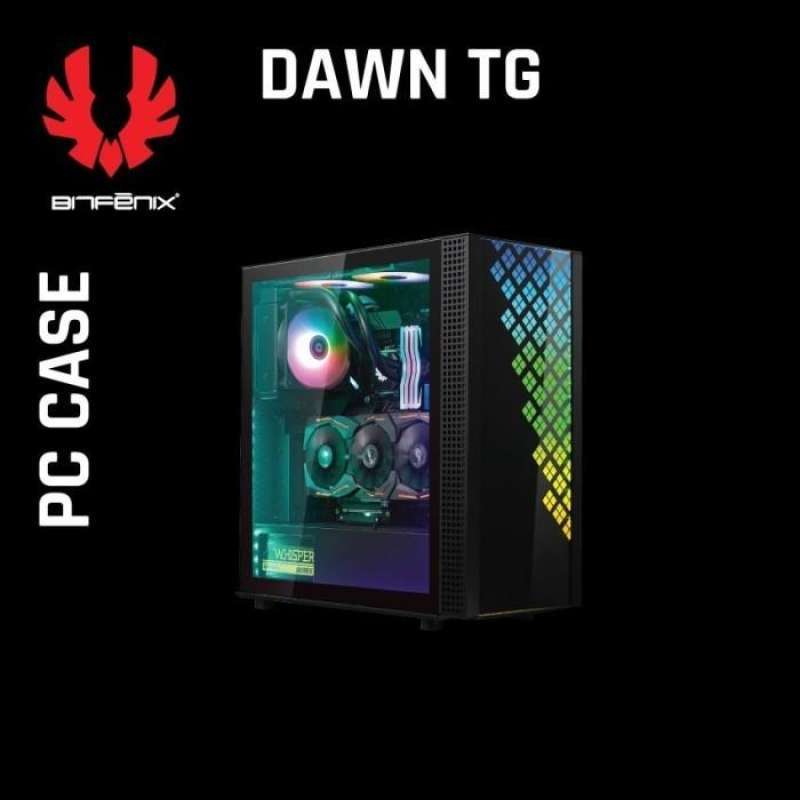 Jual PC Case Gaming Bitfenix Dawn-TG Tempered Glass ARGB di Seller ...
