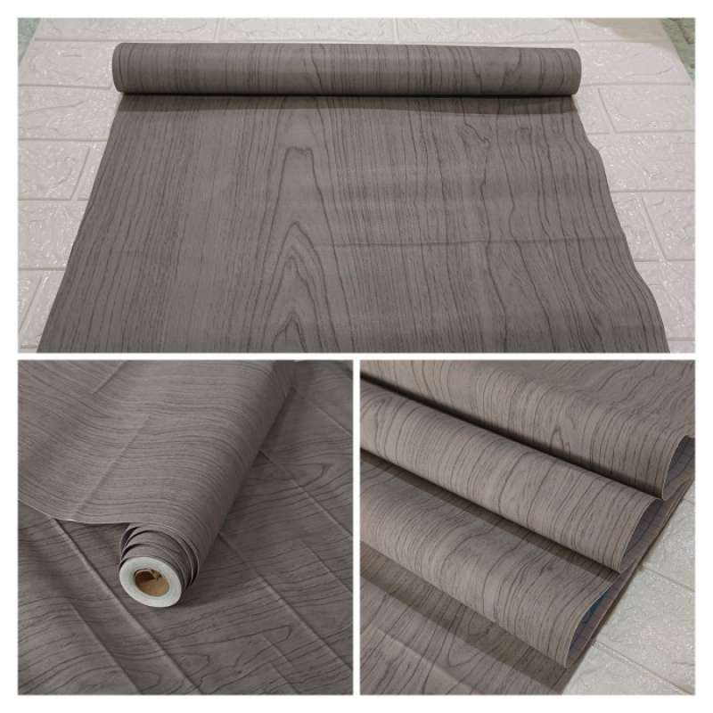 Jual Wallpaper Sticker Dinding Kayu / Papan / Pintu / Plafon Kayu ...