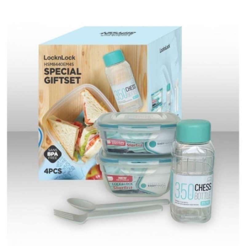 Jual Free Ongkir Lock & N Lock Special Gift Set Tempat Kotak Makan ...