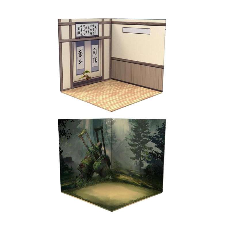 Promo 2Pc 1:12 Backdrop Scene Model Collection Layout Display Forest ...