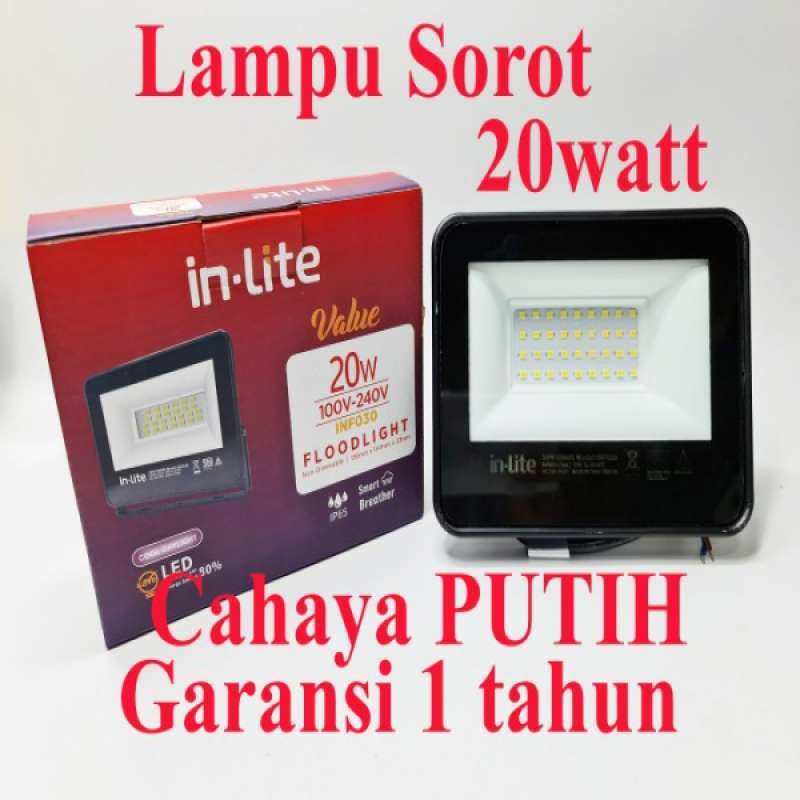 Jual Free Ongkir Lampu Sorot 20watt Putih Led Inlite Value Inf030 In ...