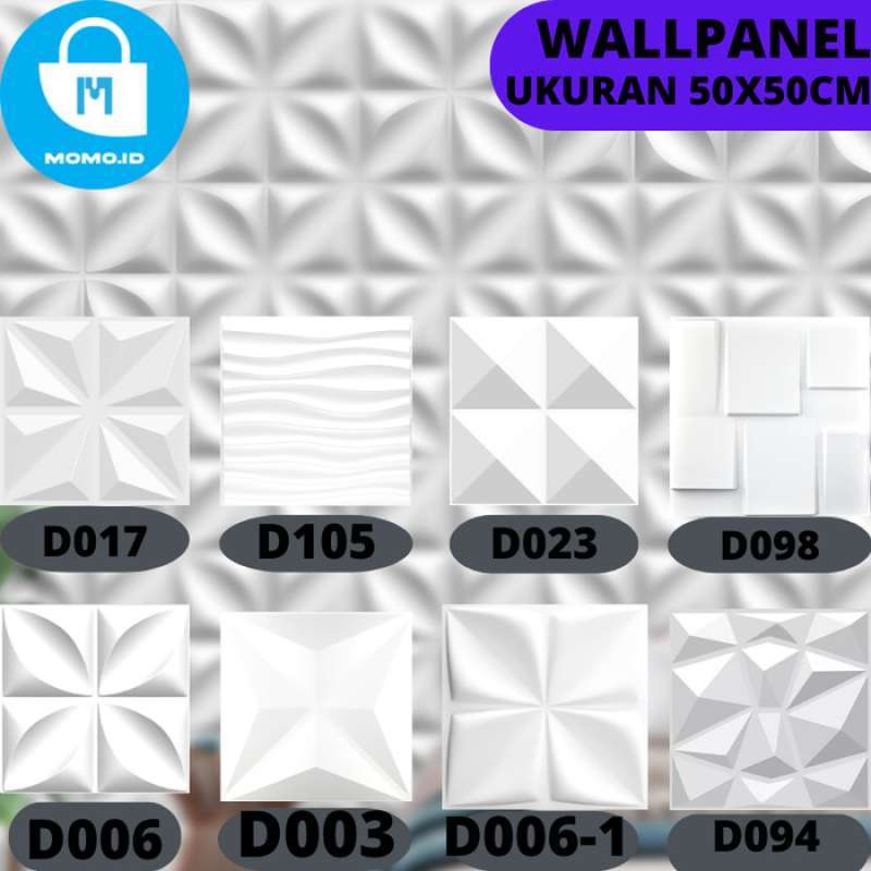 Promo Wall Panel 3D PVC Wallpaper Dinding Ornamen Dinding 50 x 50 cm ...