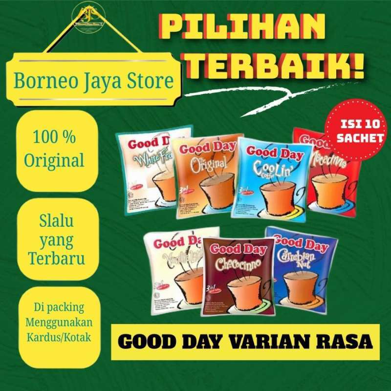 Jual Coffie Good Day Varian Rasa Isi 10 Sachet Di Seller Borneo Jaya ...