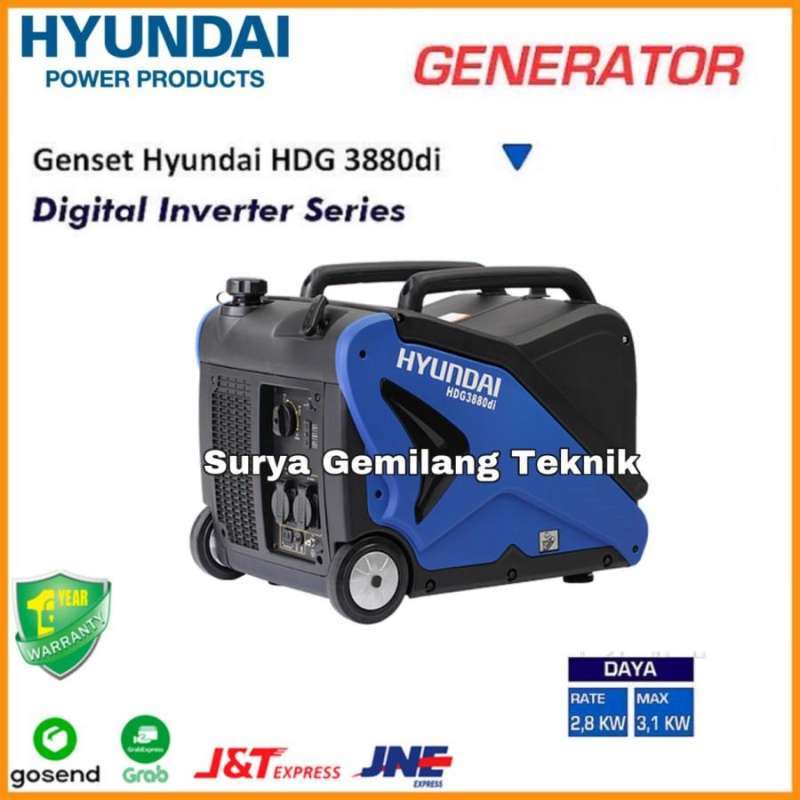 Jual Generator Genset Inverter HYUNDAI HDG 3880dI di Seller Surya ...