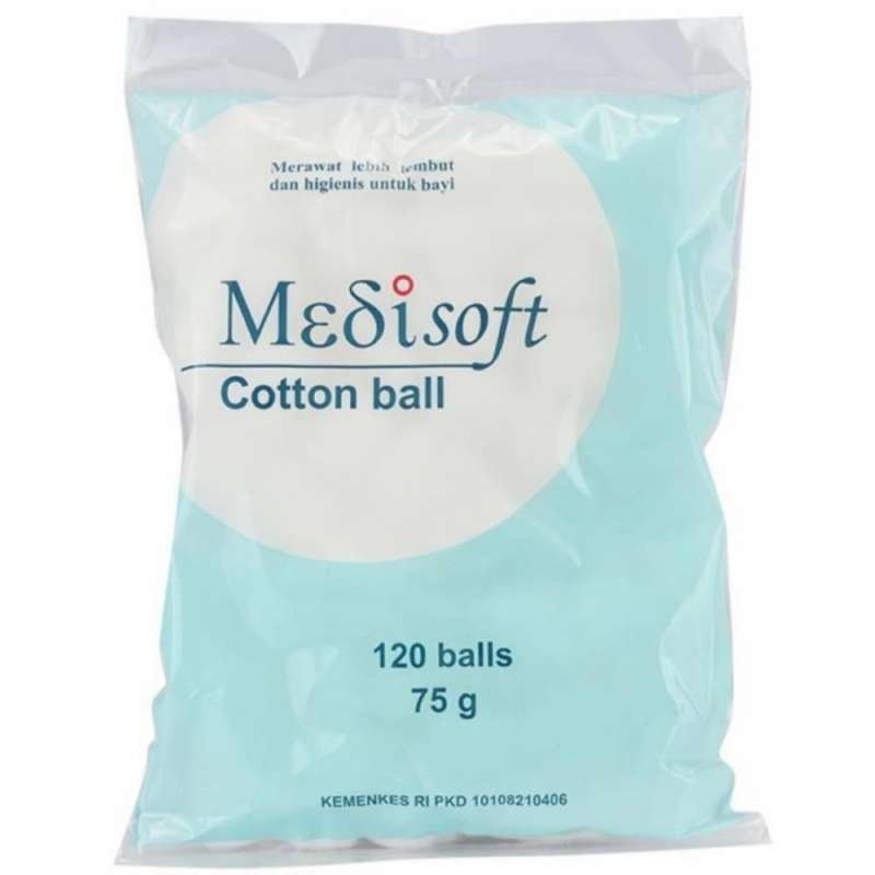 Jual Medisoft Kapas Bayi Kapas Bulat 120 balls 75g di Seller ...