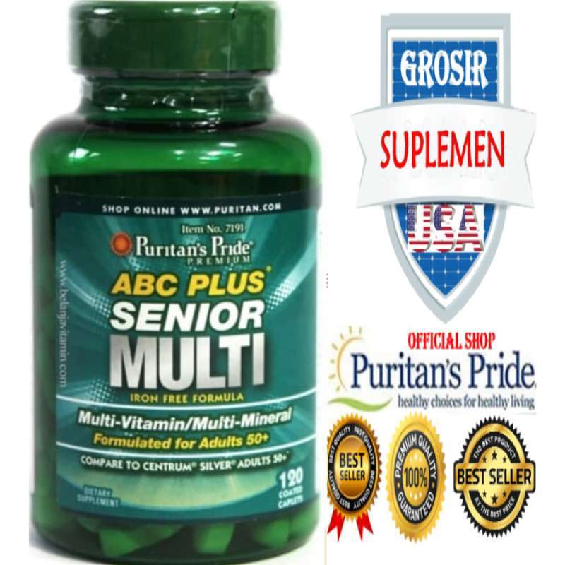 Jual Abc Plus Multivitamin & Multi-mineral - 100tab Puritan Usa - Vitk2 ...