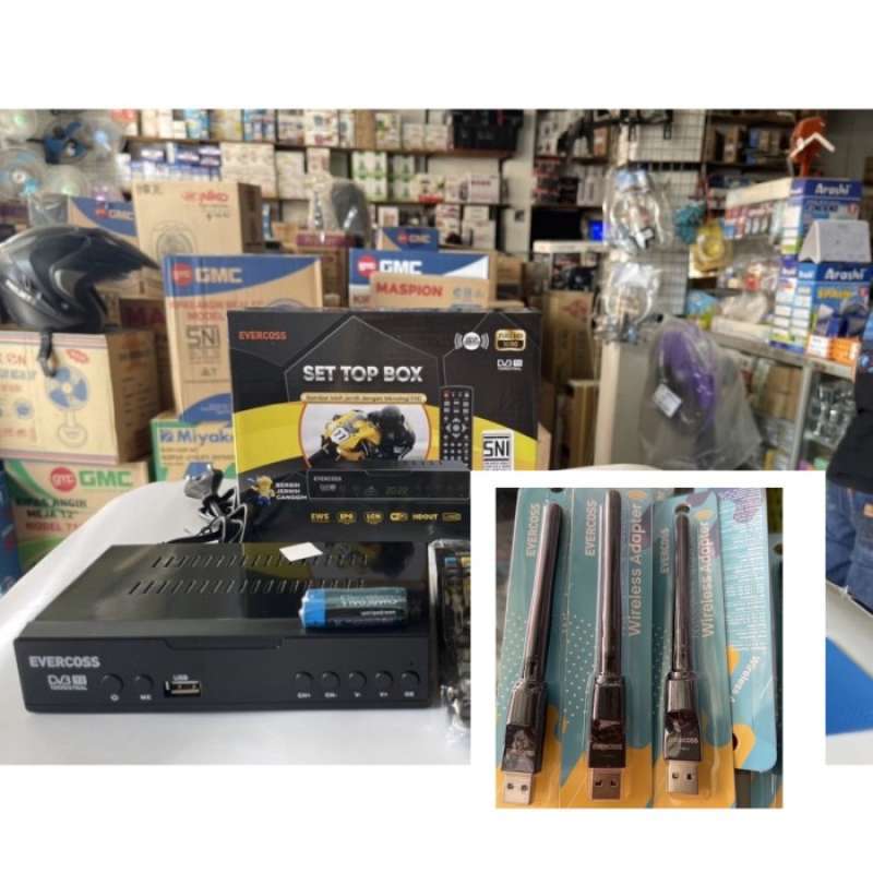 Jual Set Top Box STB Evercoss DVB-T2 TV Digital Full HD Wifi Youtube ...