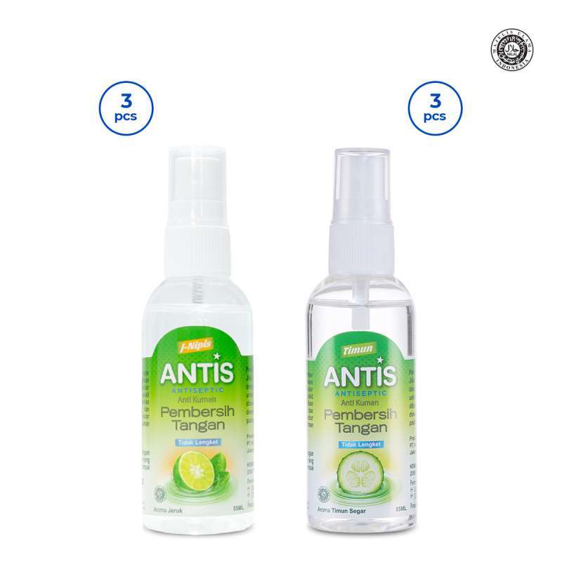 Jual Antis Botol Spray Timun [3 x 55 mL] & Jeruk Nipis [3 x 55 ml] di ...