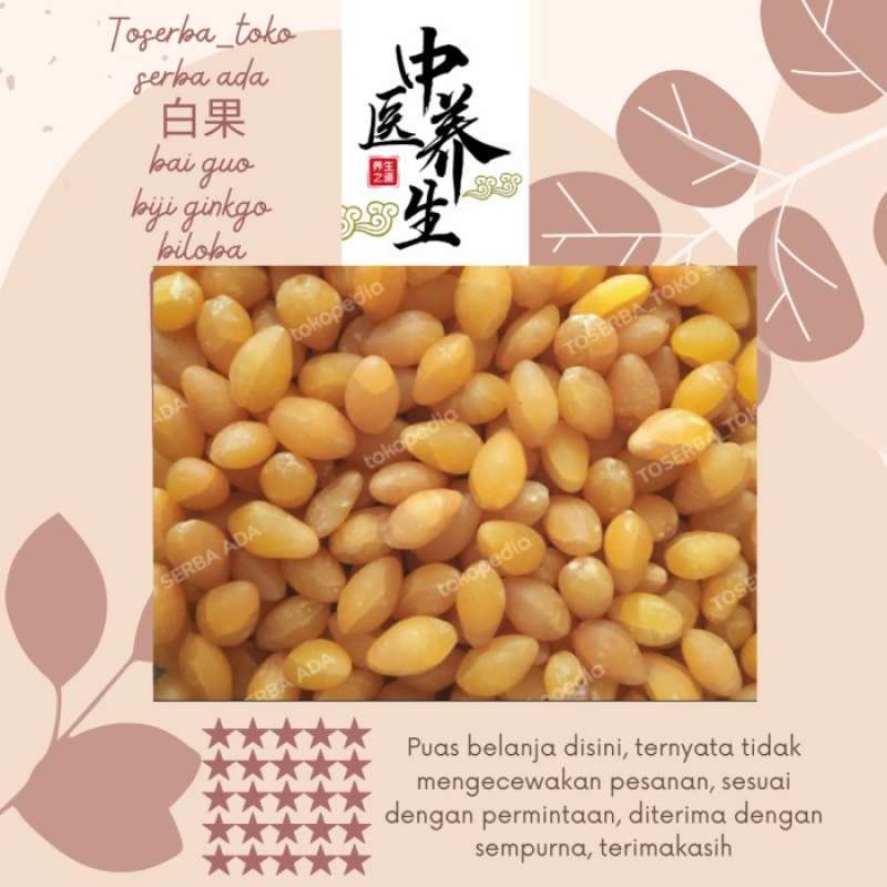 Promo 600gr Herbal Bai Guo Ginkgo Nut Ç™½æžœ Ginkgo Biloba - Ginko ...