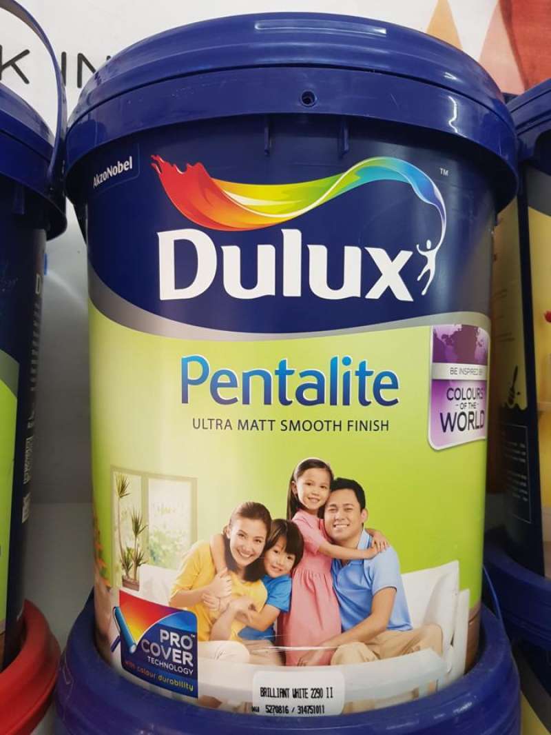 Jual CAT TEMBOK DULUX PENTALITE PAIL 20LT - WARNA STANDART di Seller ...