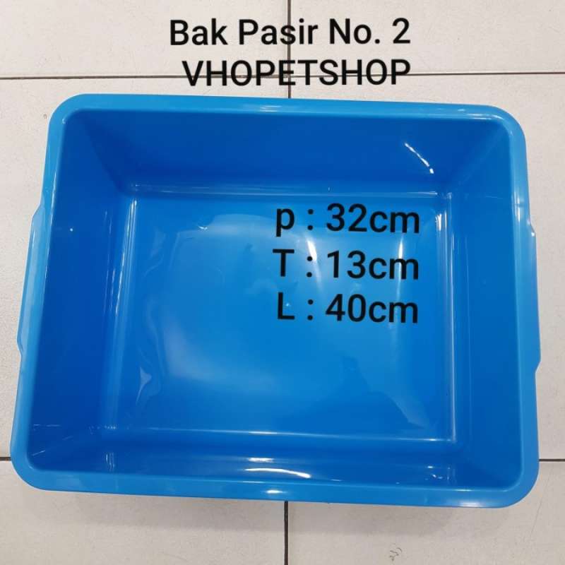 Jual Bak Pasir Kucing-Cat Liter Box-Bak Segi Empat Lion Star No 2 di ...