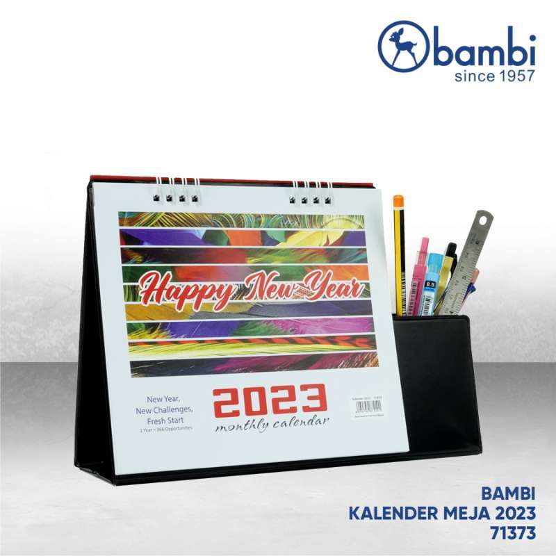 Promo Kalender Meja / Calendar Meja 2023 With Pencil Box – 71373 Diskon ...