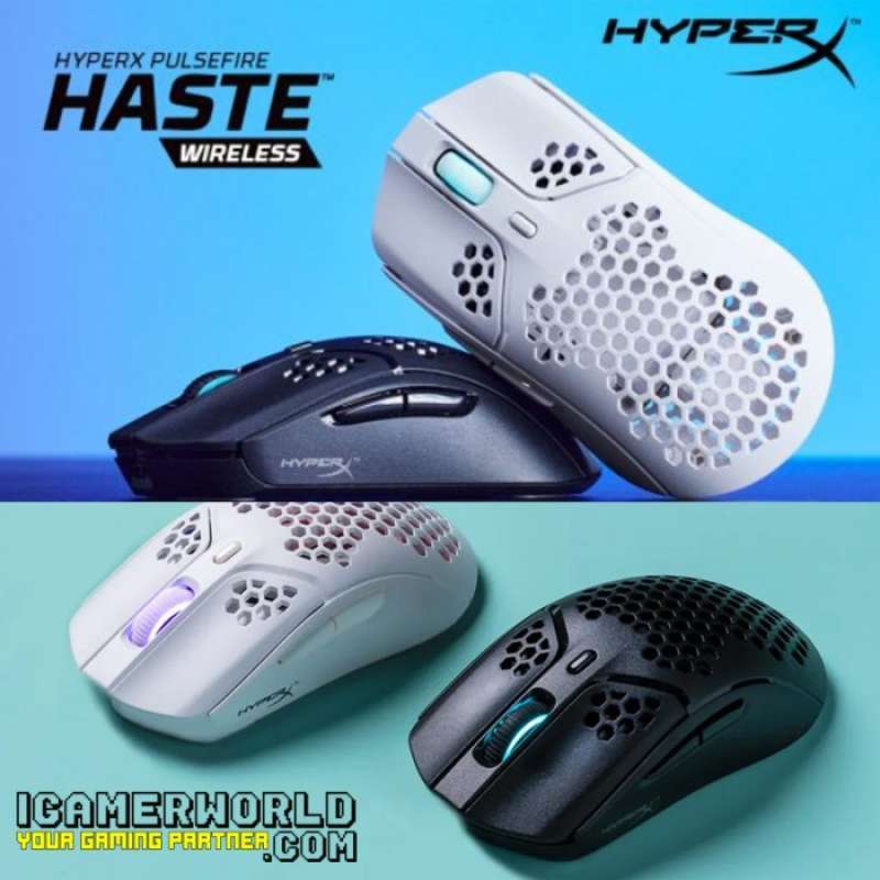 Promo HyperX Pulsefire Haste Wireless Gaming Mouse 2,4Ghz Ultralight ...