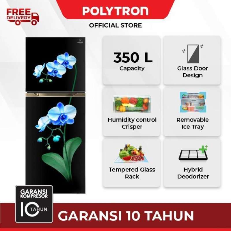 Promo Polytron Kulkas 2 Pintu Belleza Big 350 Liter Prm490mob Diskon 3% ...