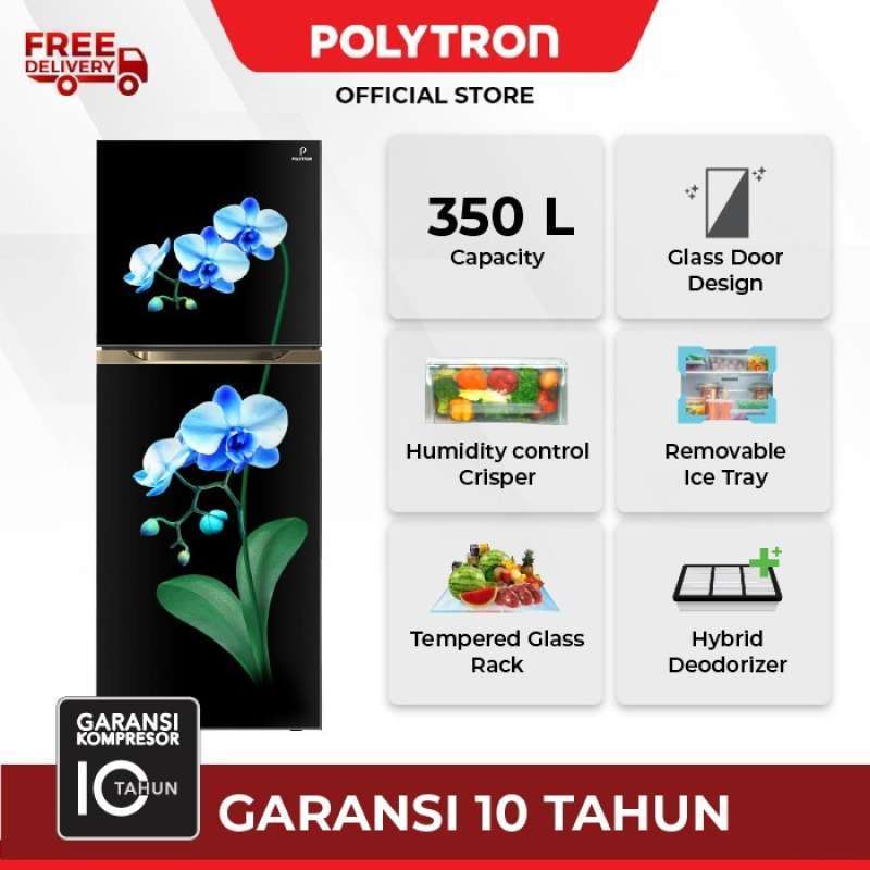 Promo Polytron Kulkas 2 Pintu Belleza Big 350 Liter Prm490mob Diskon 3% ...