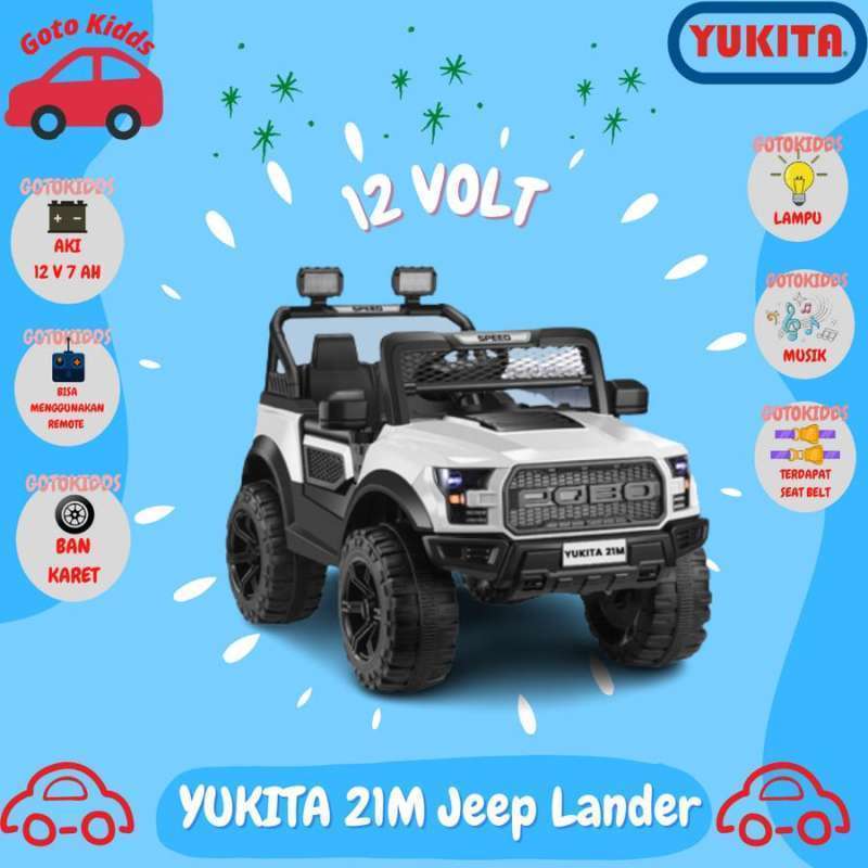 Jual MAINAN MOBIL AKI ANAK YUKITA 21M - JEEP LANDER Maenan Mobil Anak ...