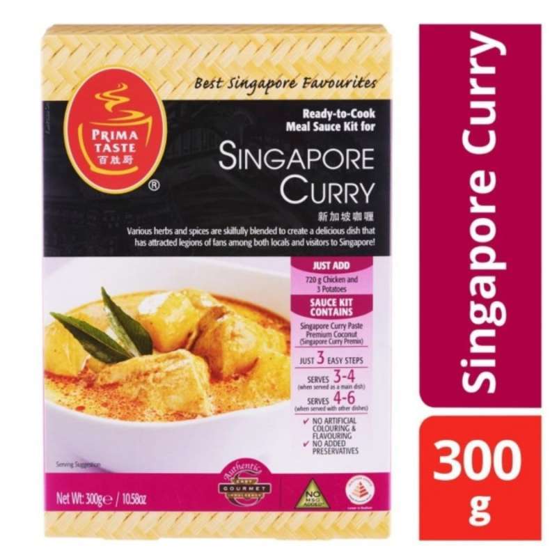 Jual Prima Taste Sauce Kit Singapore Curry (300g) di Seller Babakiwi ...