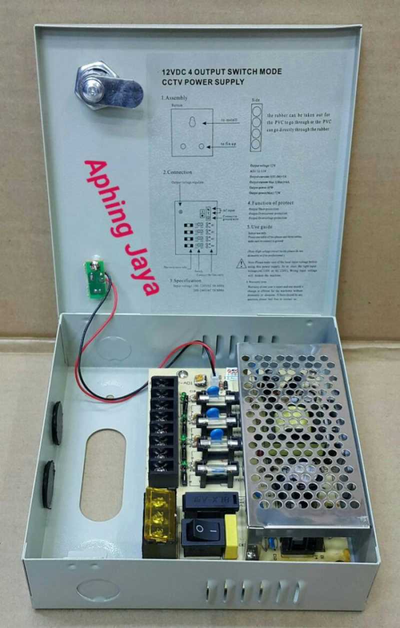 Jual CCTV Power Supply Panel Box 12V-5A di Seller sinarrumah elektronik ...