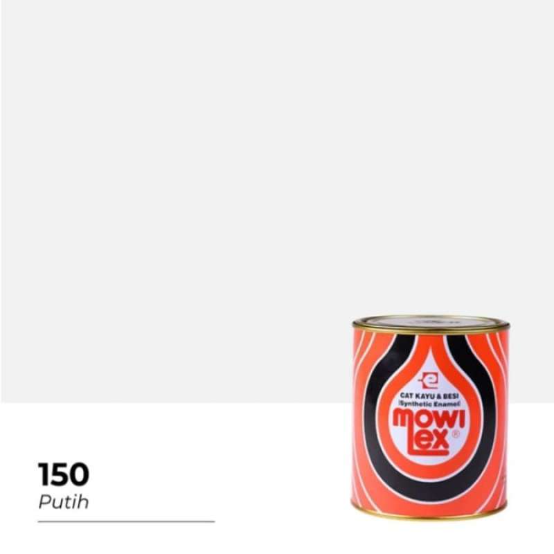 Promo Cat Minyak Kayu dan Besi Mowilex warna 150 Putih 1 Liter Diskon ...