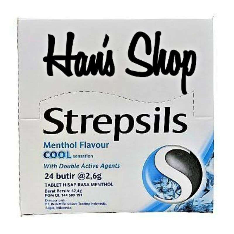 Promo Strepsils COOL Sachet 2,5gr - Box isi 24 Pcs Diskon 50% di Seller ...