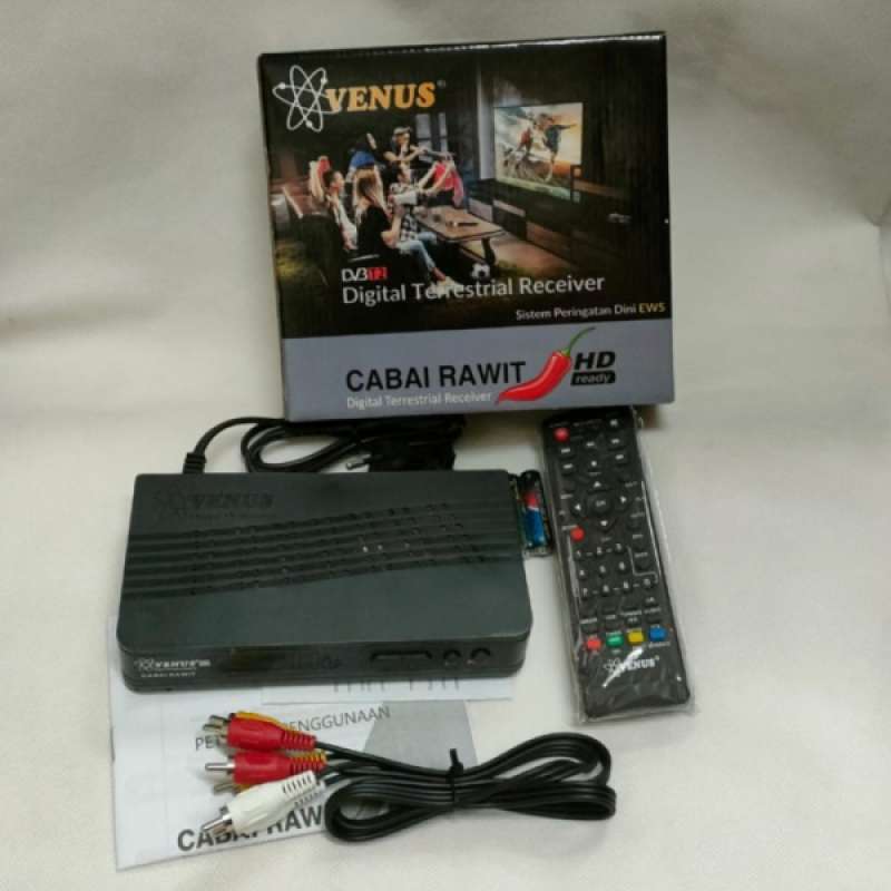 Promo Set Top Box Tv Digital Dvbt2 / Dvb-T2 Venus Cabe Rawit Hdmi - Rca ...