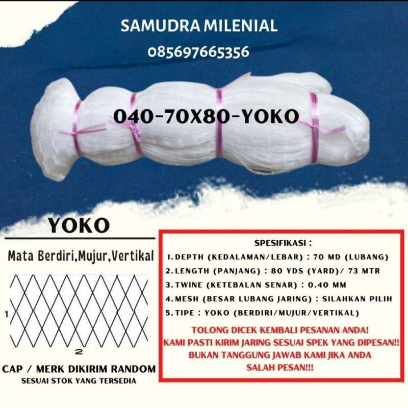 Jual Jaring 040 70x80 Yoko / Mata Berdiri Ukuran Lubang Pilih Dalam ...