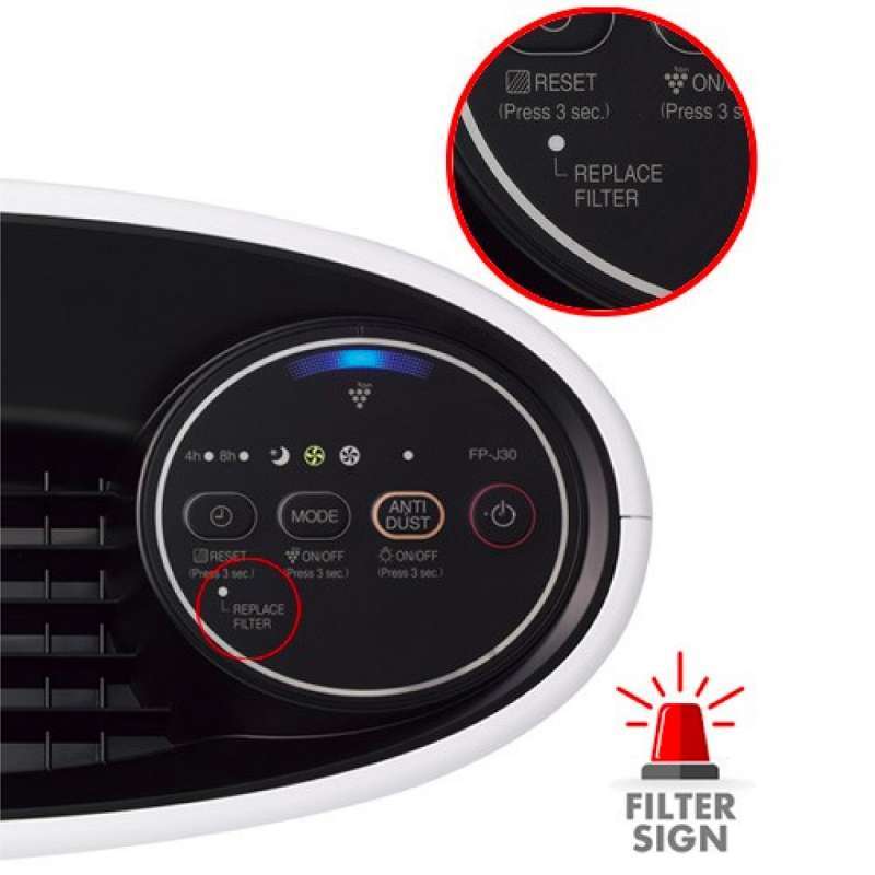 Promo Sharp Fp-j30y B/p/a Air Purifier Plasmacluster Hepa Filter [23m ...