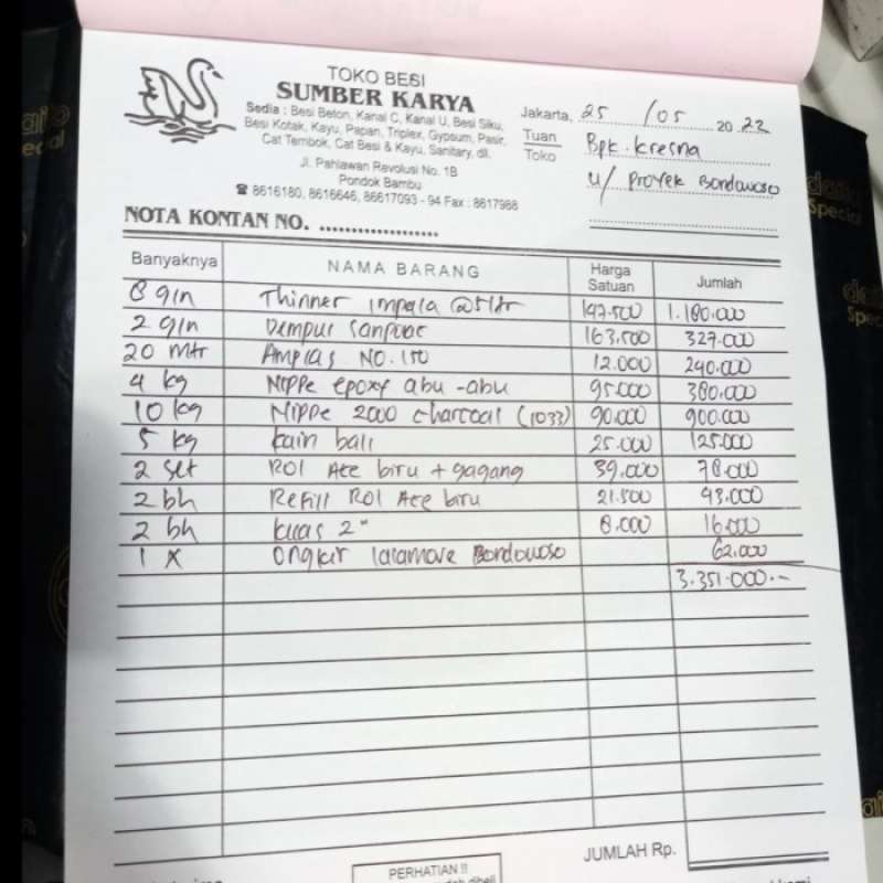 Promo Nota Bapak Kresna 25 Mei 2022 Diskon 1% di Seller Taylaa Shop ...