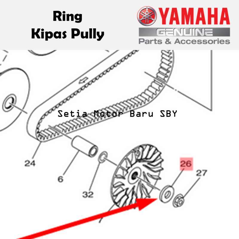 Jual Ring Kipas Pully Puli Depan All New Aerox Connected Asli Original ...