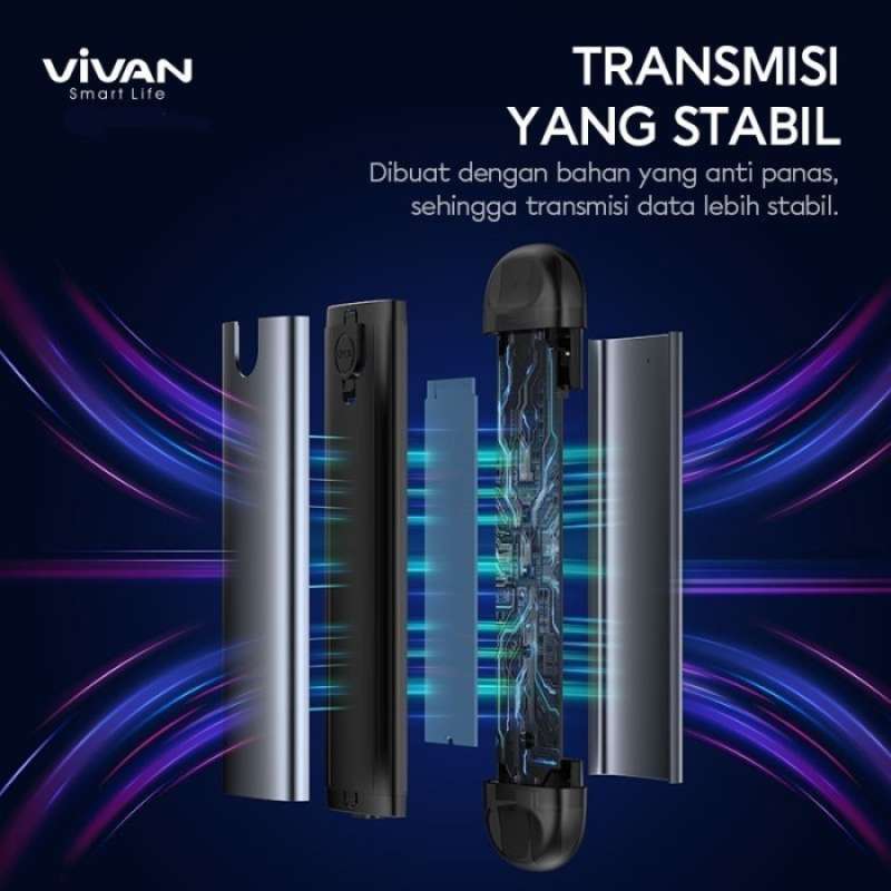 Promo Vivan VSHD2 Enclosure NVME M.2 10GBps USB 3.1 Casing SSD USB-A ...