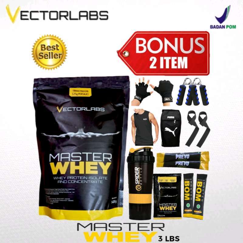 Promo Vectorlabs Master Whey Protein 3 lbs Susu Whey Protein Isolate ...