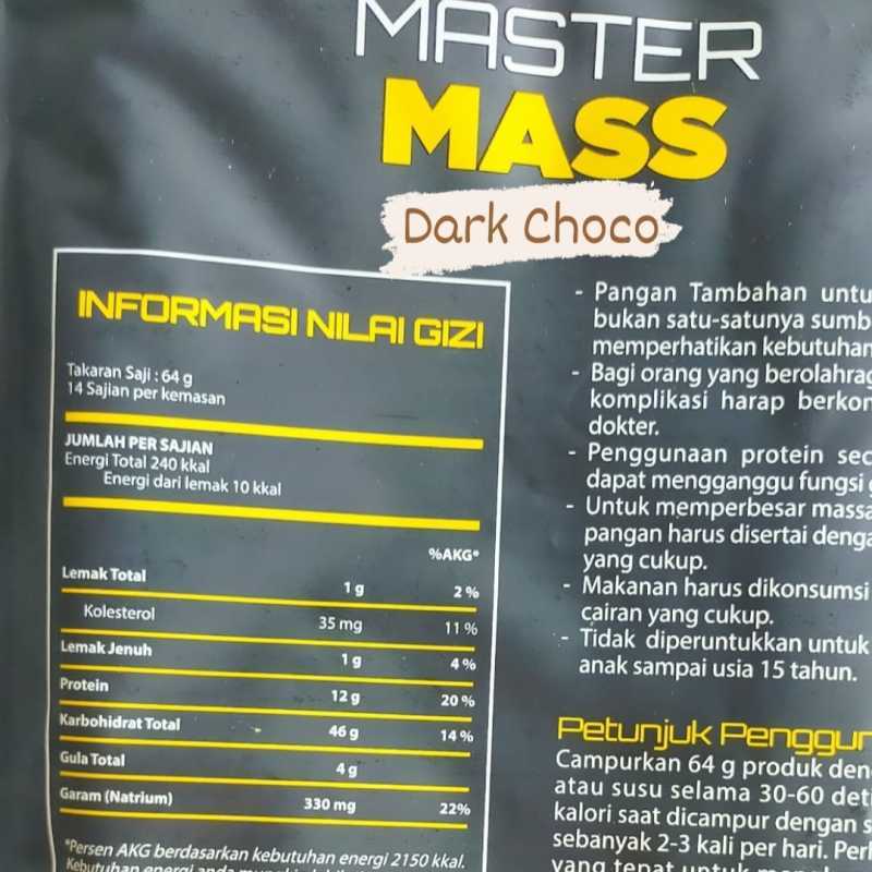 Jual Vectorlabs Master Mass Gainer 2lbs 900 Gram Susu Protein Penambah ...