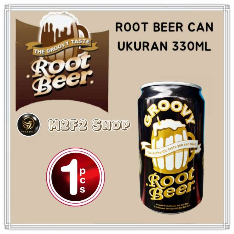 Promo Root Beer Groovy Original Can | Kaleng - 330 ml (Kemasan Satuan ...