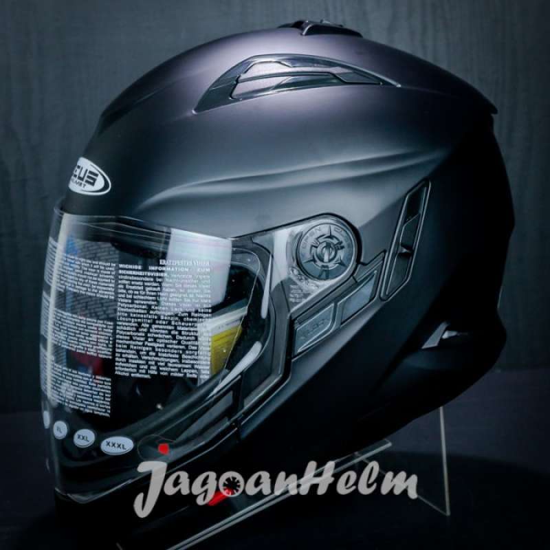 Promo ZEUS HELM ZS613C MODULAR MATT BLACK ZS613 C MUZZLE - L STANDAR ...