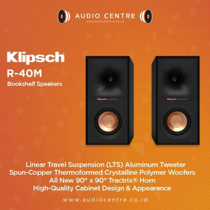 Promo Klipsch R-40m R40m R 40m Bookshelf Speaker Pasif Speaker Diskon ...