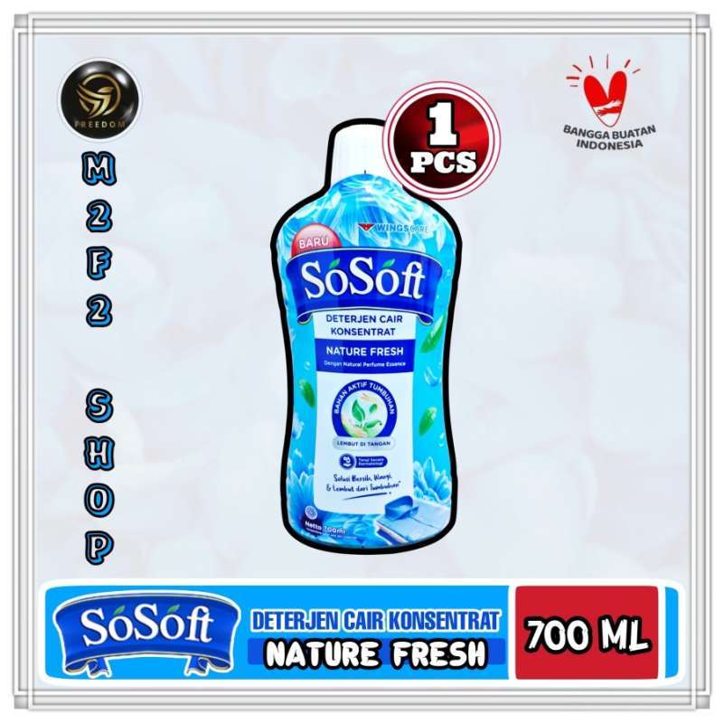 Promo Sosoft | So Soft Deterjen Cair Konsentrat Nature Fresh Botol ...