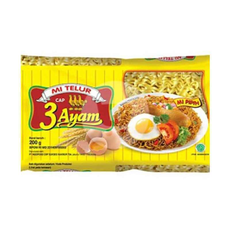 Jual Mie Telur Cap 3 Ayam 200 G Di Seller Pasar Segar Cikarang ...