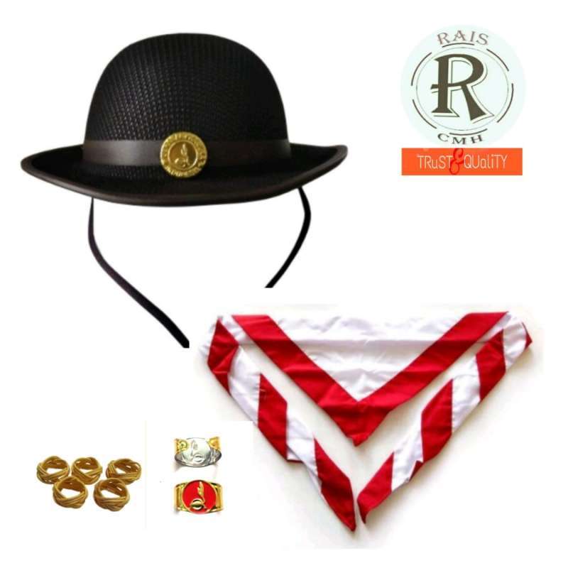 Jual topi boni pramuka/kacu pramuka penggalang/dasi pramuka - ring ...