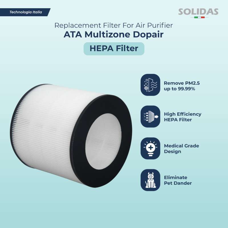 Jual Replacement Filter Air Purifier Ata Multizone Dopair / Hepa Filter ...