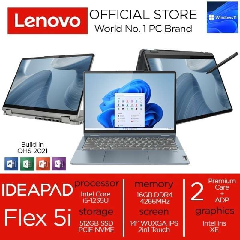 Jual Laptop Lenovo Ideapad Flex 5i I5-1235u 512gb Ssd 16gb Iris Xe ...