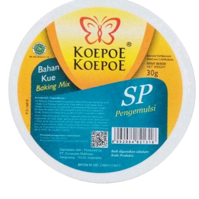Jual Koepoe SP 30gr Pengemulsi Kue-Koepoe Koepoe Pengembang Bolu ...