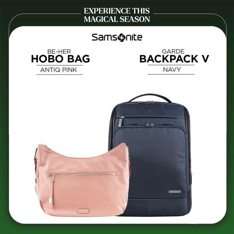 Jual Bundle Samsonite Garde Backpack V Navy + Be-Her Hobo Bag Pink di ...