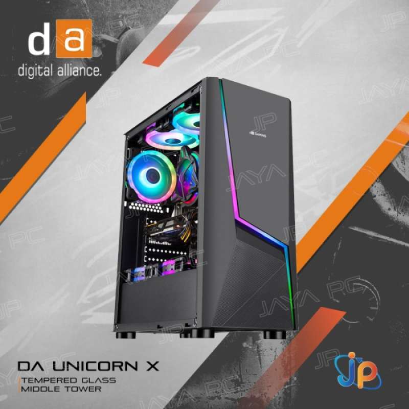 Jual Digital Alliance Gaming CPU Case Unicorn X - Acrylic Glass Chassis ...