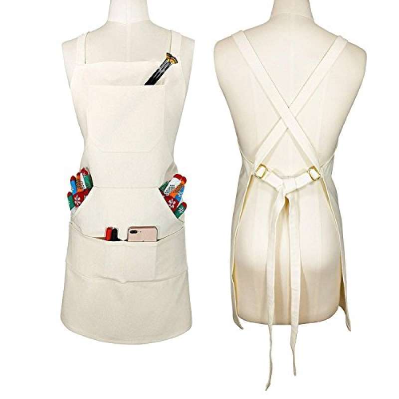 Jual Apron Artis Profesional Tebal Kokoh, Cross Back + Gesper ...