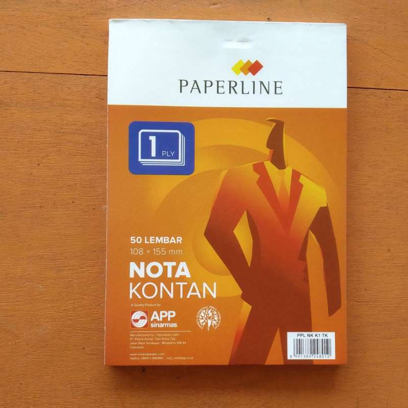 Jual Paperline Nota Kontan Kecil 1 Ply Pack Isi 10 Pcs Di Seller ...