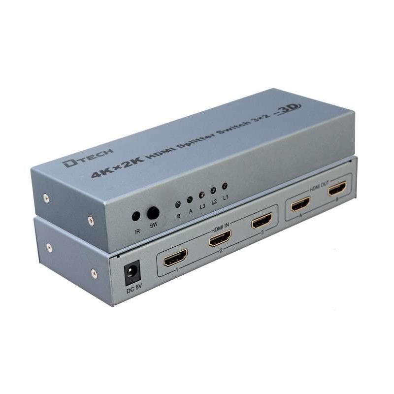 Jual Dtech Hdmi 4k Switcher 3x2 Dt-7432 Di Seller Pt. Graha Sumber ...