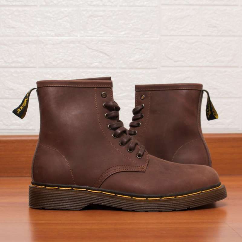 Jual Sepatu boot pria wanita couple kulit asli Boston exodus model ...