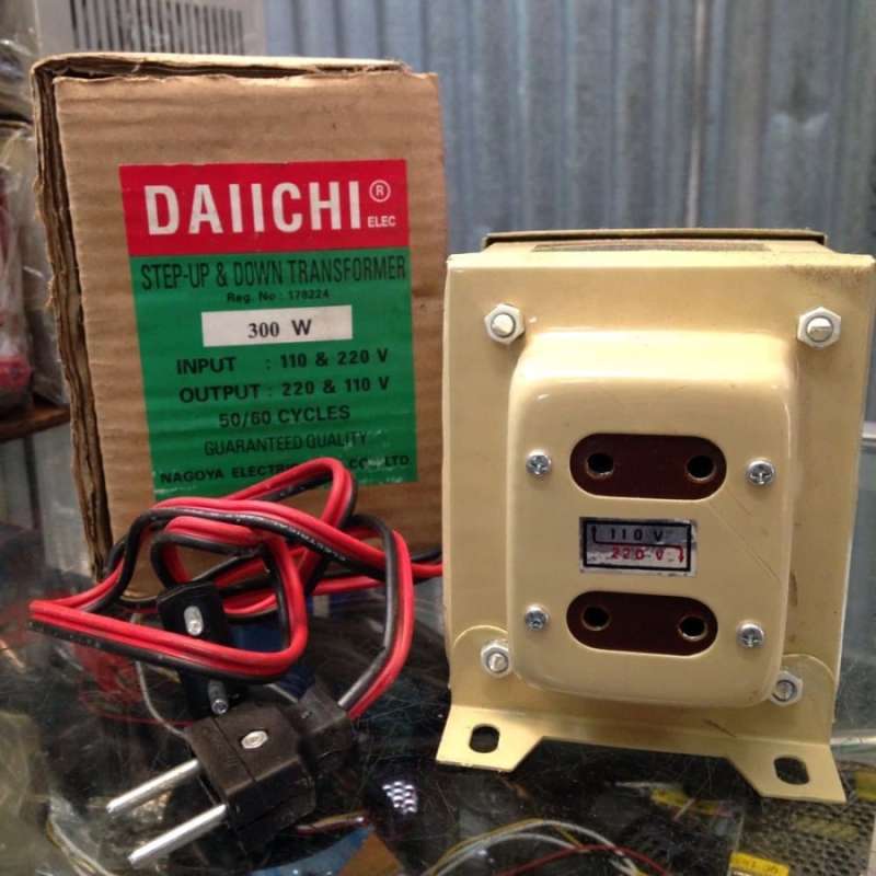 Jual Trafo Step Down & Up 300 Watt Transformer Merk DAIICHI high ...