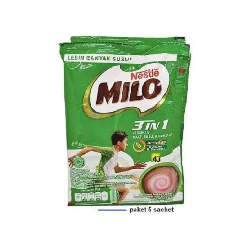 Jual Milo 3 in 1 active go 5sachet x 35gr di Seller warung27 - Kota Bandung, Jawa Barat | Blibli